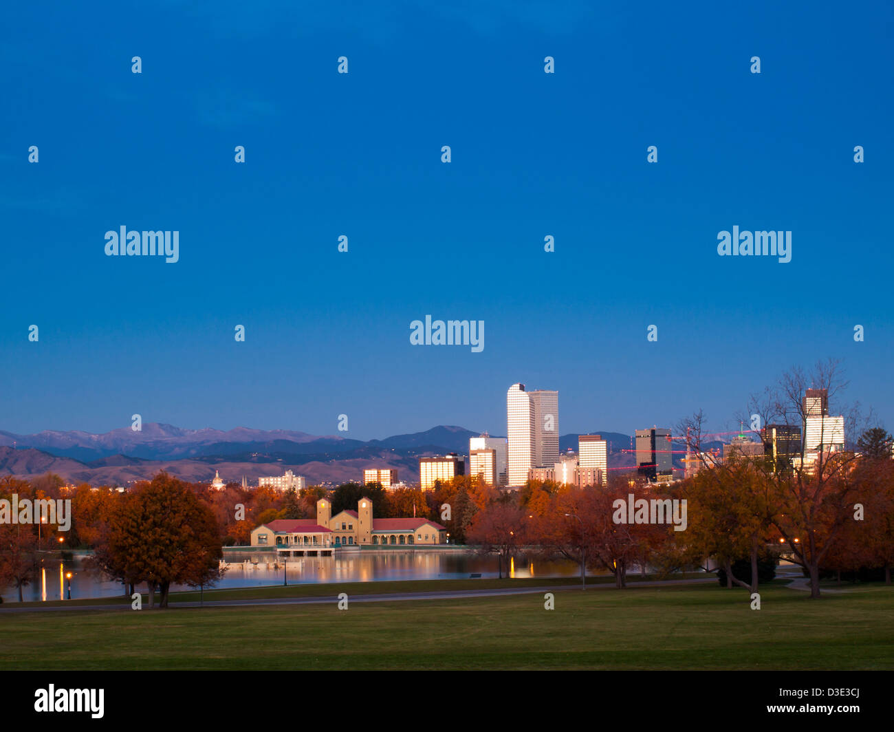 Sunrise over downtown Denver in late Autumn Stock Photo - Alamy