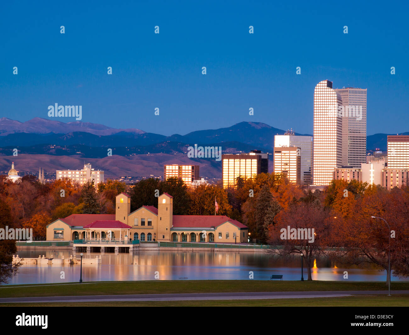 Sunrise over downtown Denver in late Autumn Stock Photo - Alamy