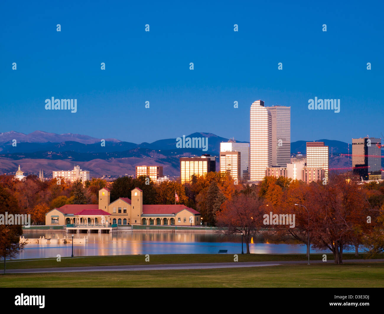 Sunrise over downtown Denver in late Autumn Stock Photo - Alamy