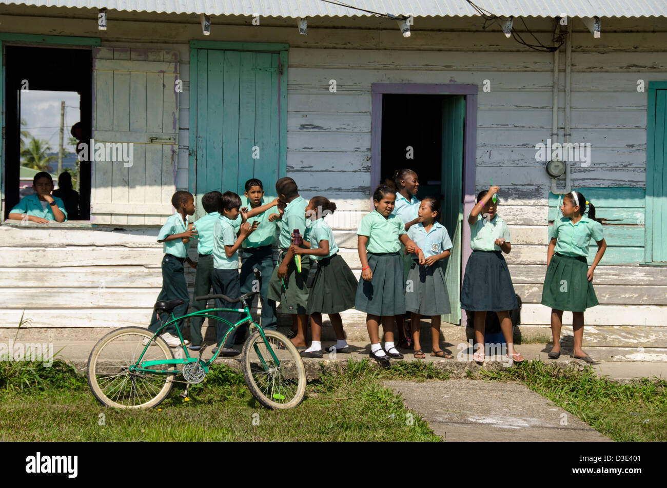 Belize, Toledo District, Punta Gorda. St. Peter Claver School, grade ...