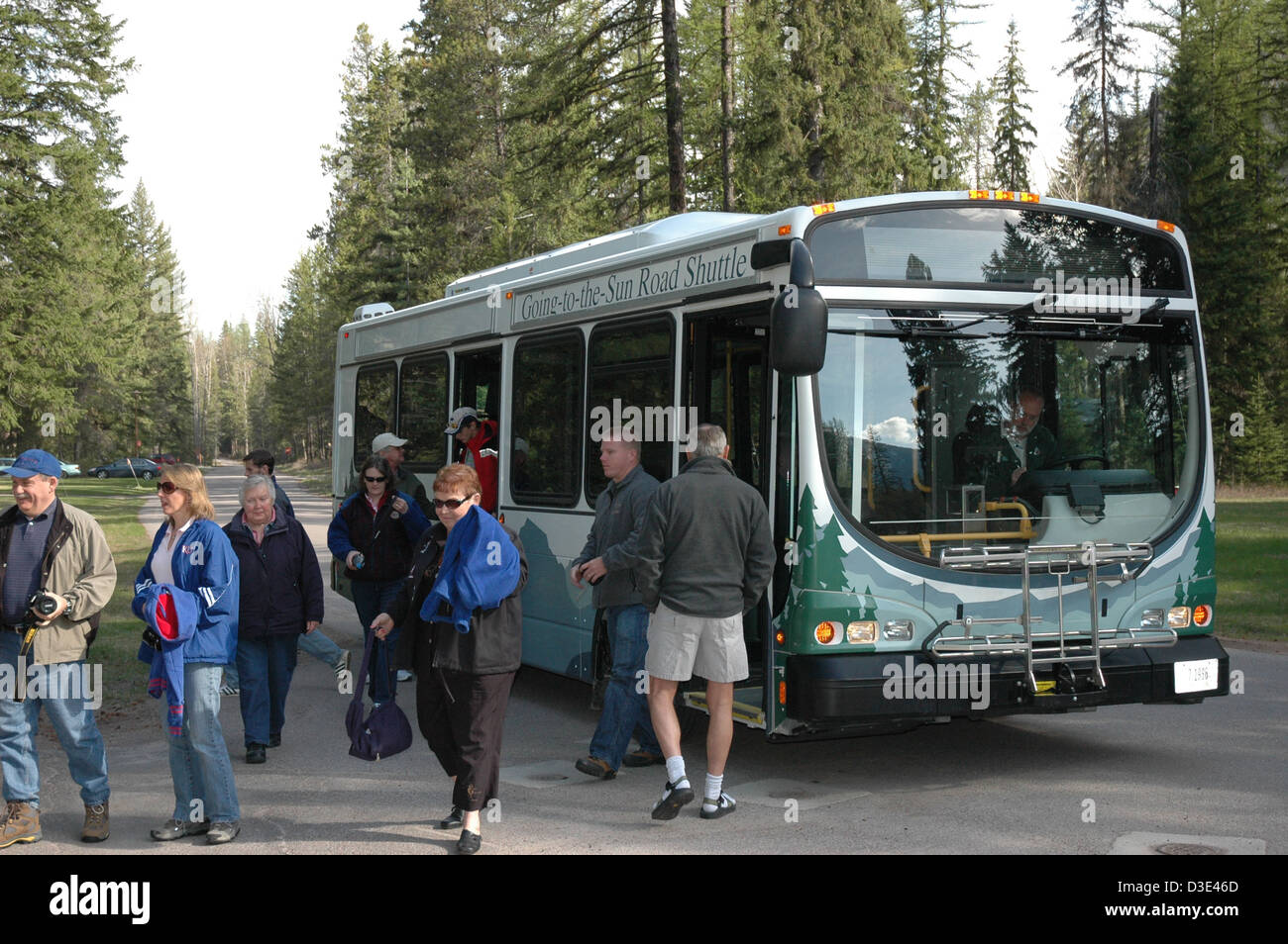 Glacier National Park operates shuttle buses to assist visitors in ...