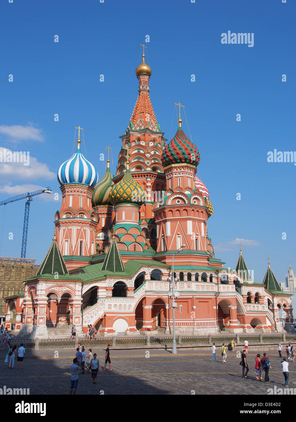 The Saint Basil's Cathedral at the Red Square in Moscow, Russia Stock ...