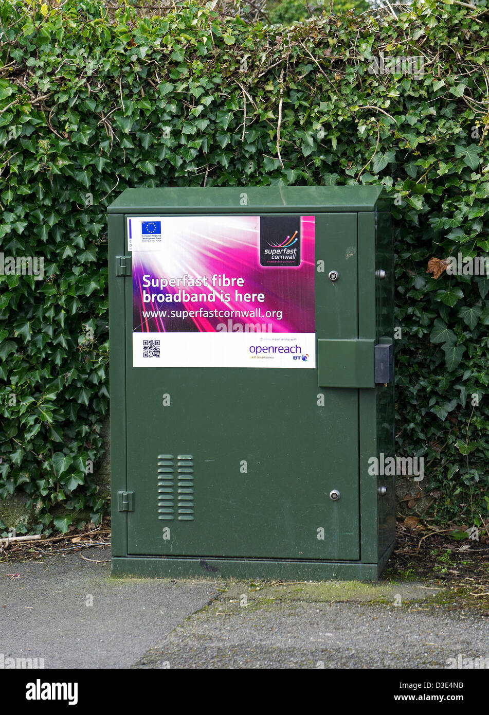 A BT superfast broadband junction box Stock Photo - Alamy