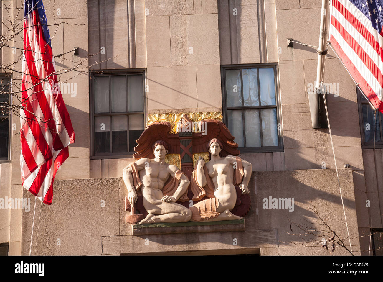 Rockefeller Center International Building, 636 Fifth Avenue, NYC Stock ...