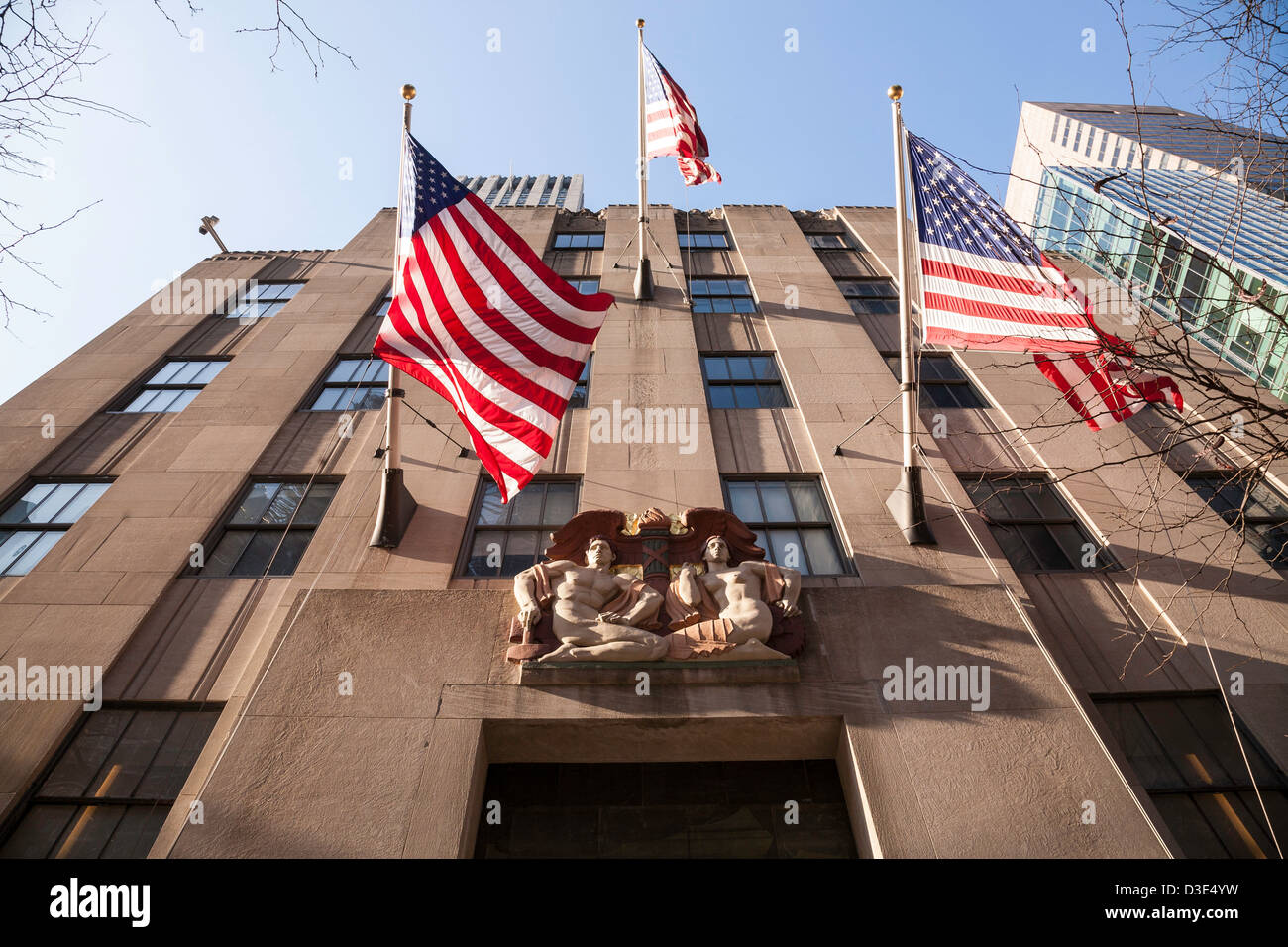 Rockefeller Center International Building, 636 Fifth Avenue, NYC Stock ...