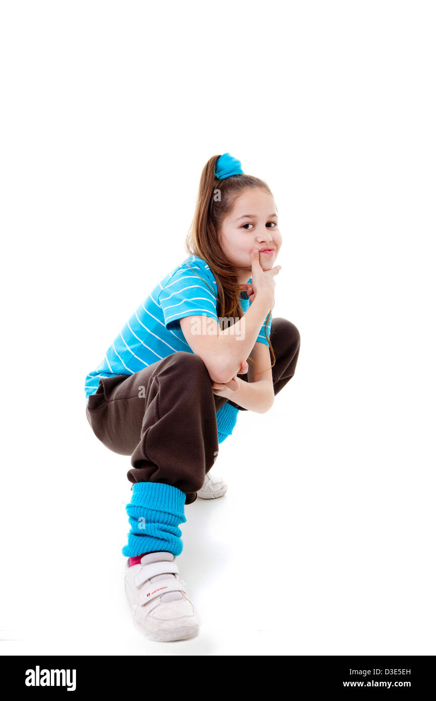 cool confident kid child or girl Stock Photo - Alamy
