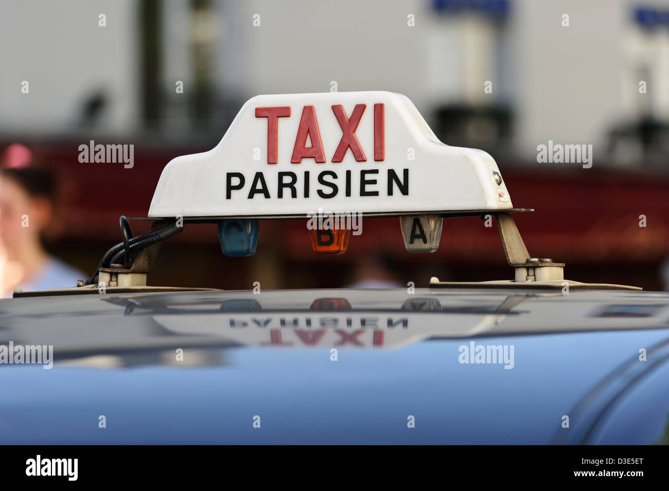 Parisien Taxi sign, Paris, France Stock Photo - Alamy
