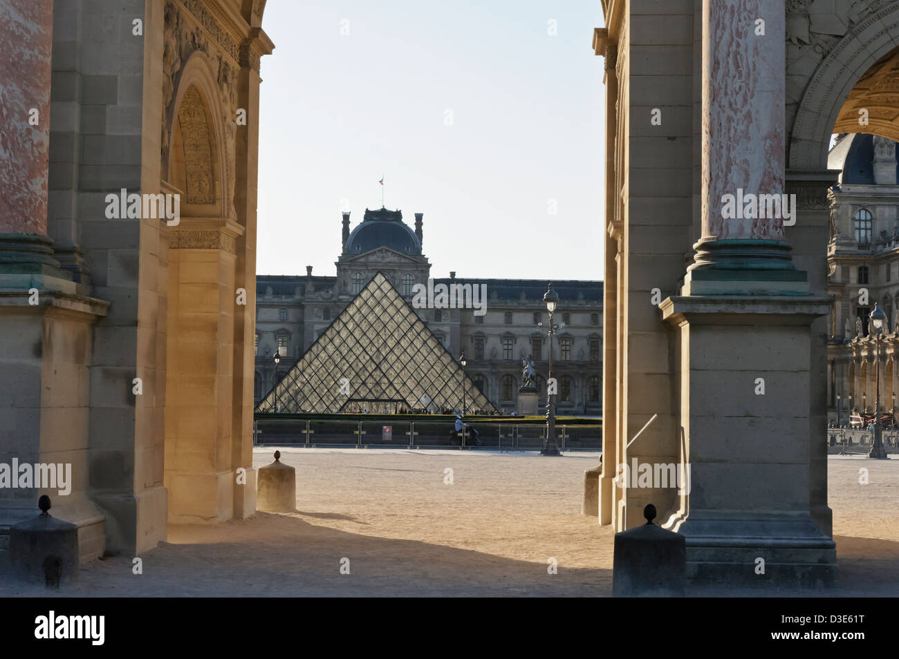 Louvre triangle hi-res stock photography and images - Alamy