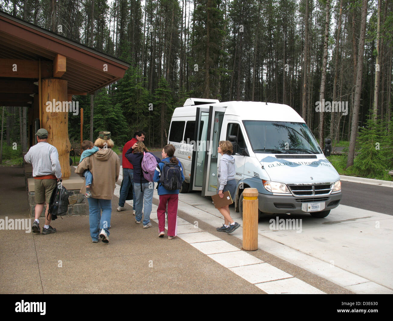 The shuttle bus service in Glacier National Park provides convenient ...