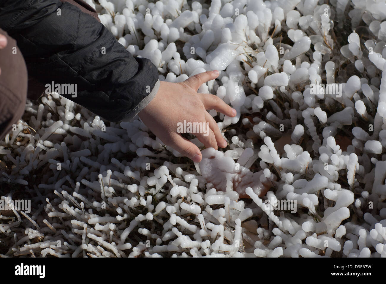 Child Touching Ice High Resolution Stock Photography and Images - Alamy
