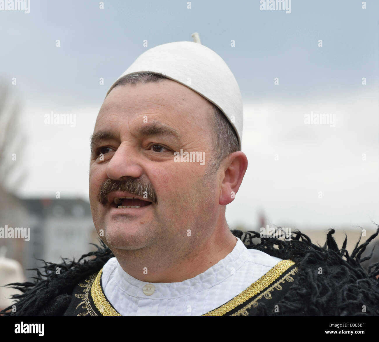 Man wearing traditional hat during Independence Day celebrations ...