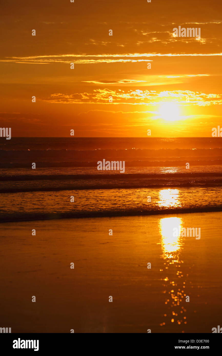 tropical sunset, Las Lajas, Panama Stock Photo - Alamy