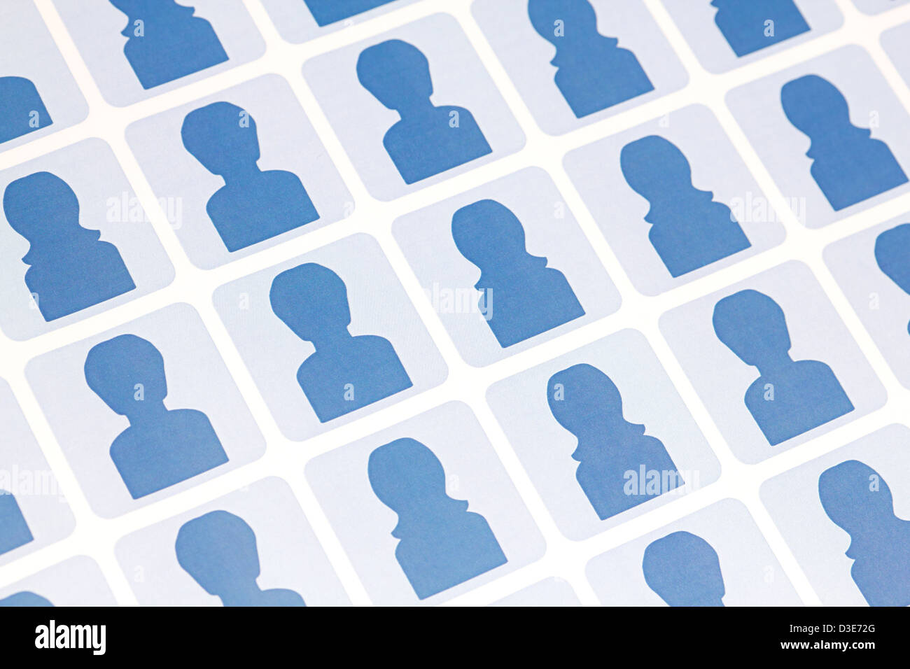 Blue Male and Female Candidates Stock Photo - Alamy