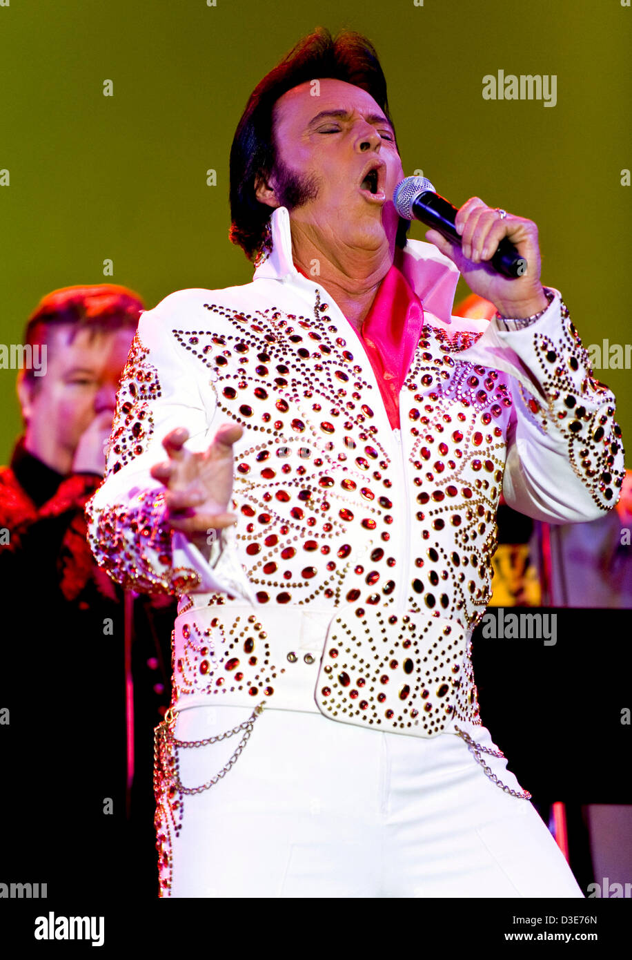 Feb.17, 2013 - Tampa, FL, US - Elvis tribute artist Jesse White ...