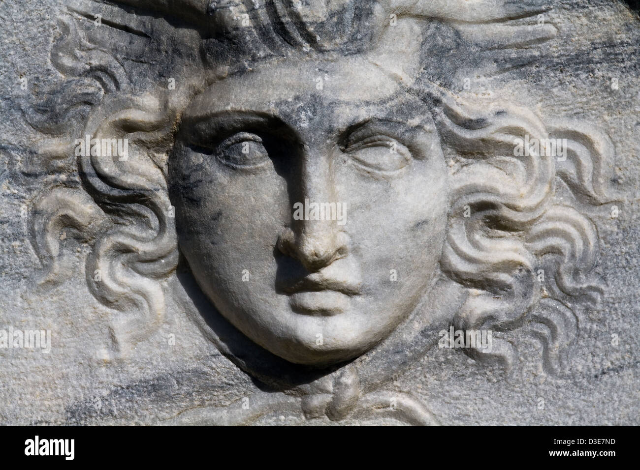 marble pediment example at Caesarea Stock Photo - Alamy