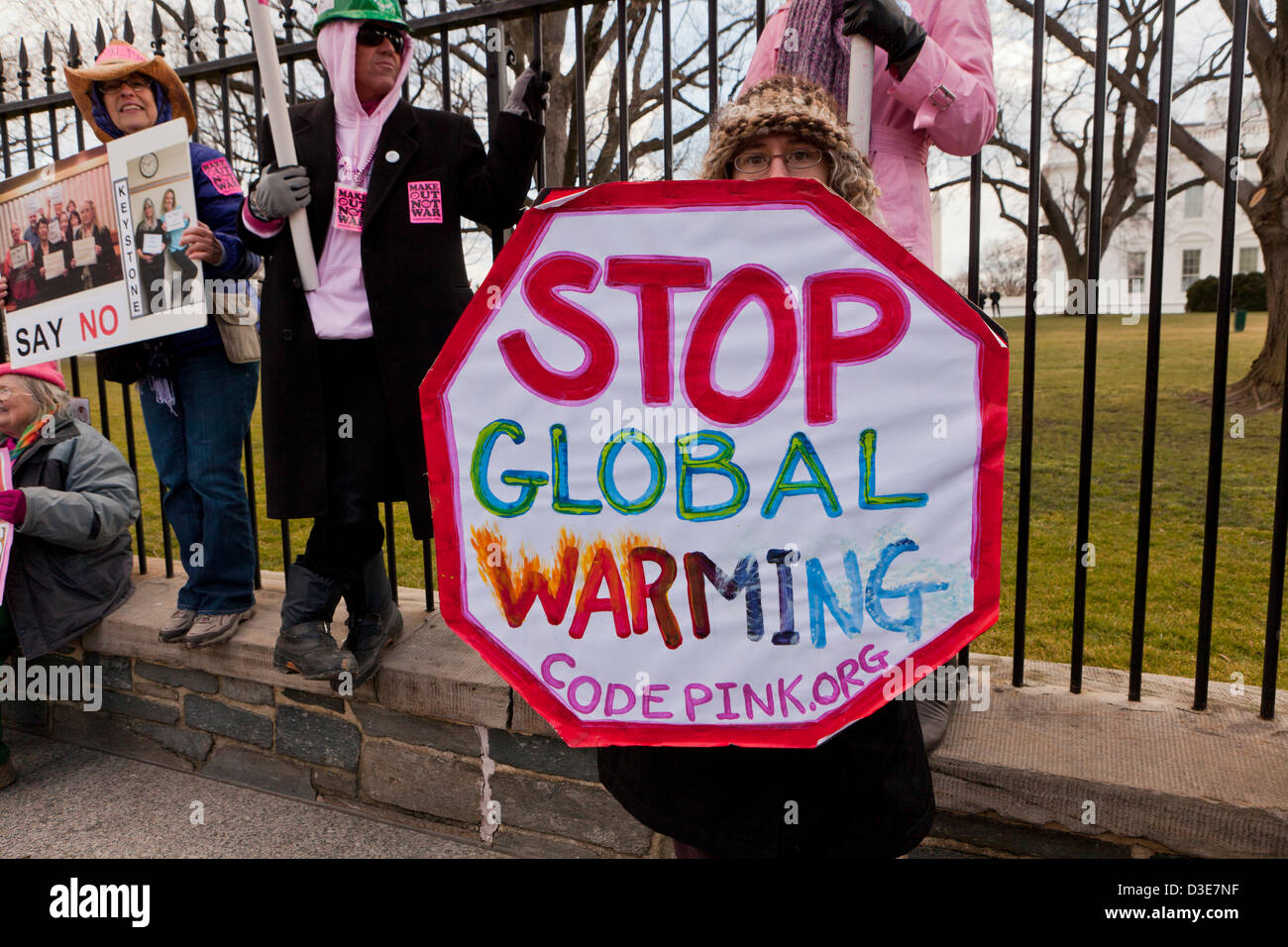 Climate change activists demonstrating hi-res stock photography and ...