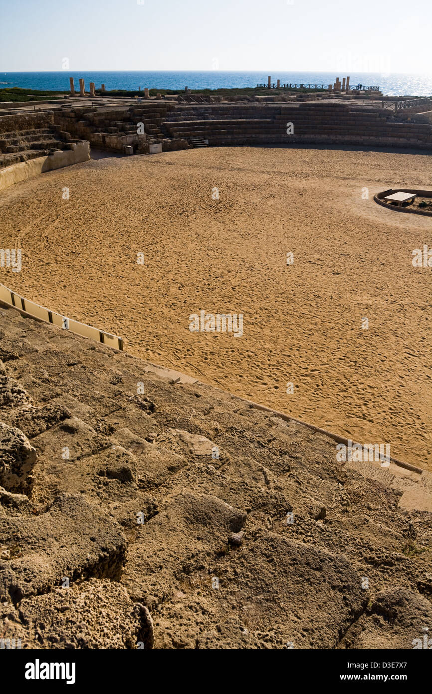 Ancient Roman hippodrome in Caesarea, Israel Stock Photo - Alamy