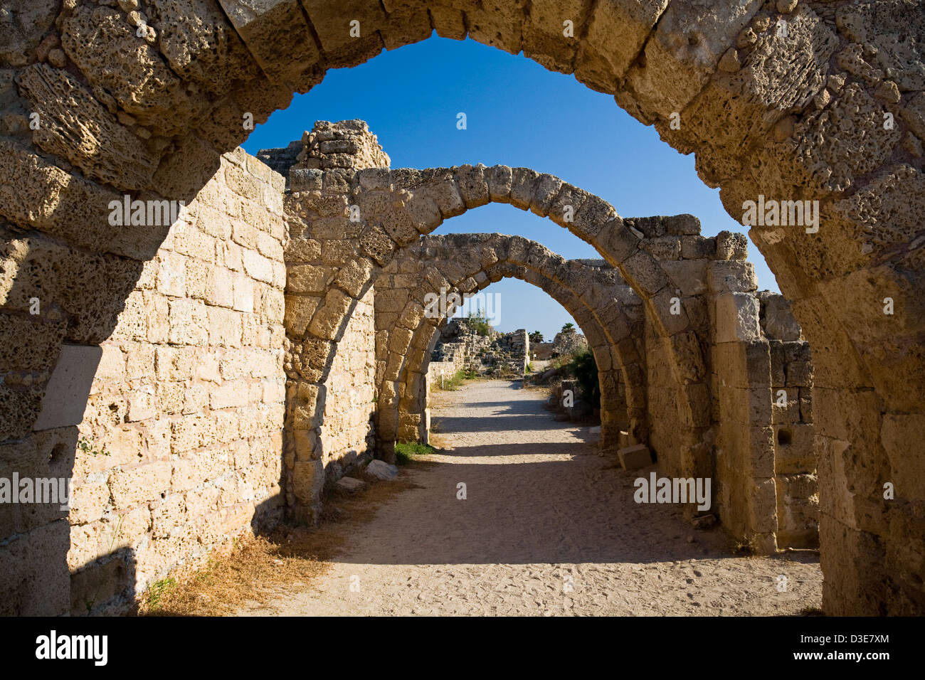 Caesarea ruins, Israel Stock Photo - Alamy