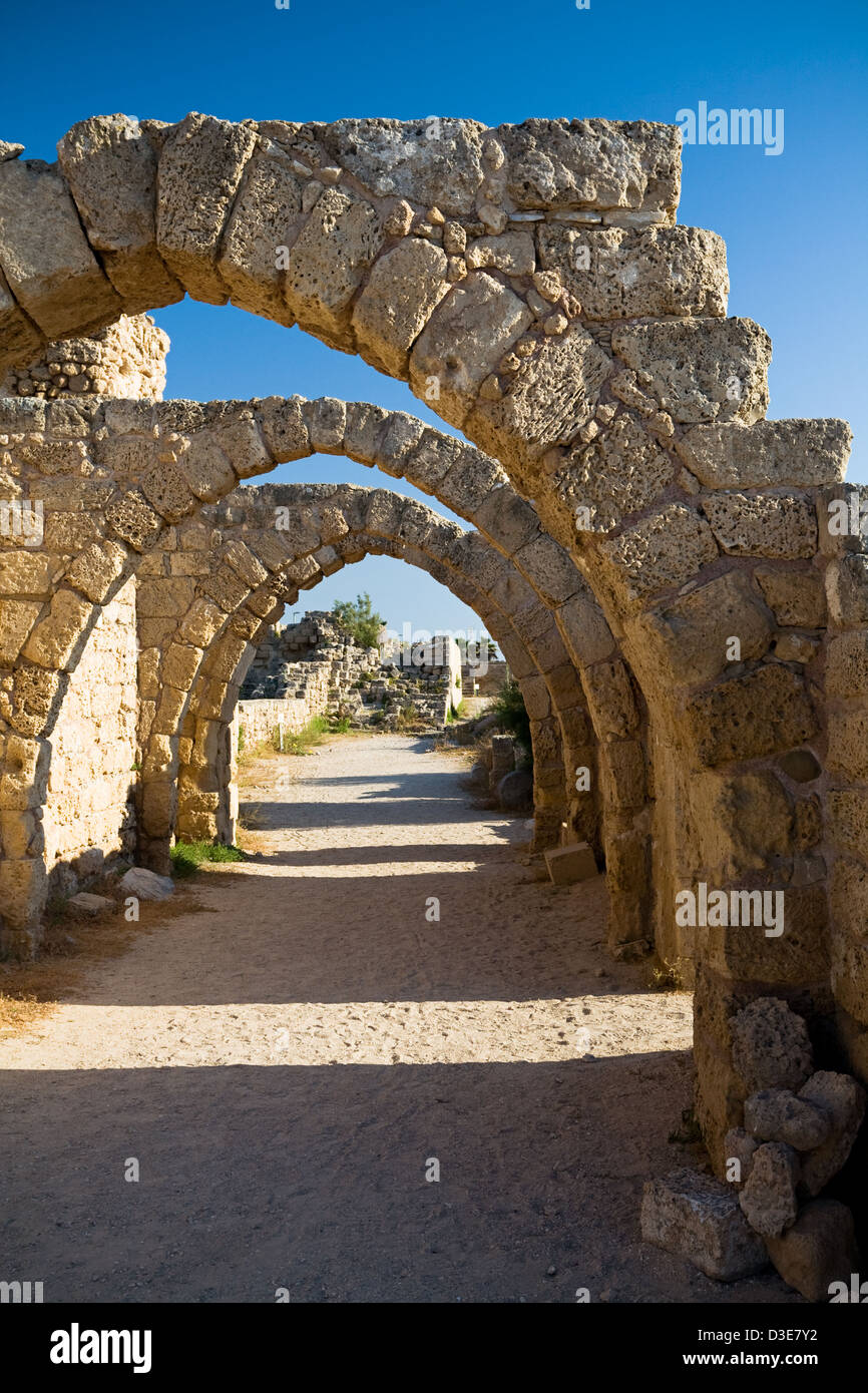Caesarea, ruins, Israel Stock Photo - Alamy