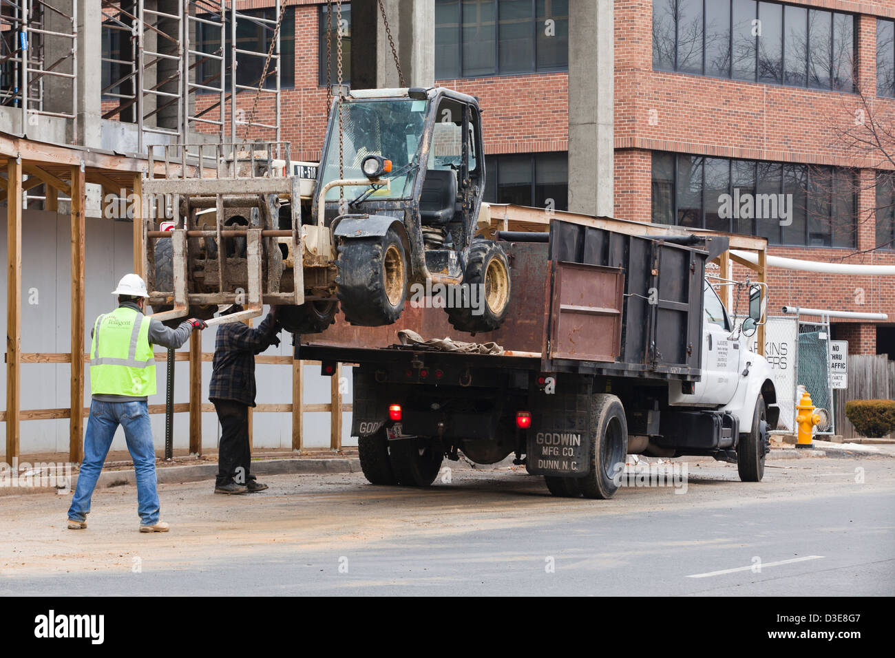 Construction site loading Stock Photo - Alamy
