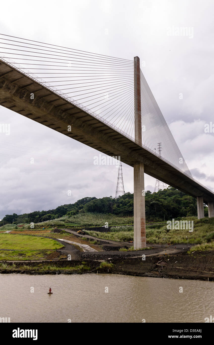Panama Canal, Panama, The Centennial Bridge over the Panama Canal Stock ...
