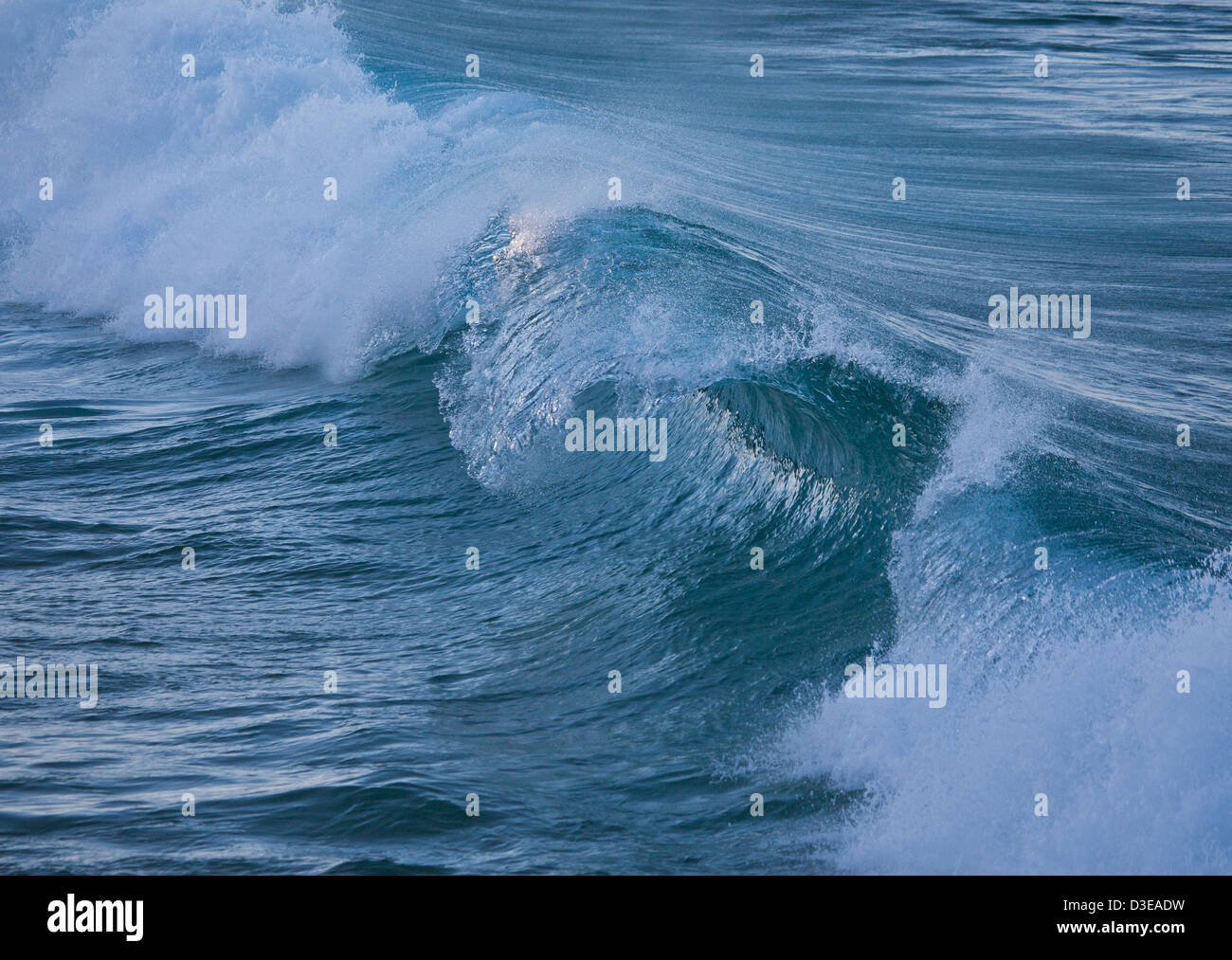 Wave breaking into calm water hi-res stock photography and images - Alamy