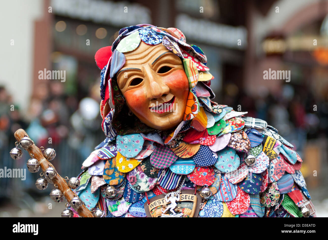 Freiburg, Germany - February 15 : Mask parade at the historical ...