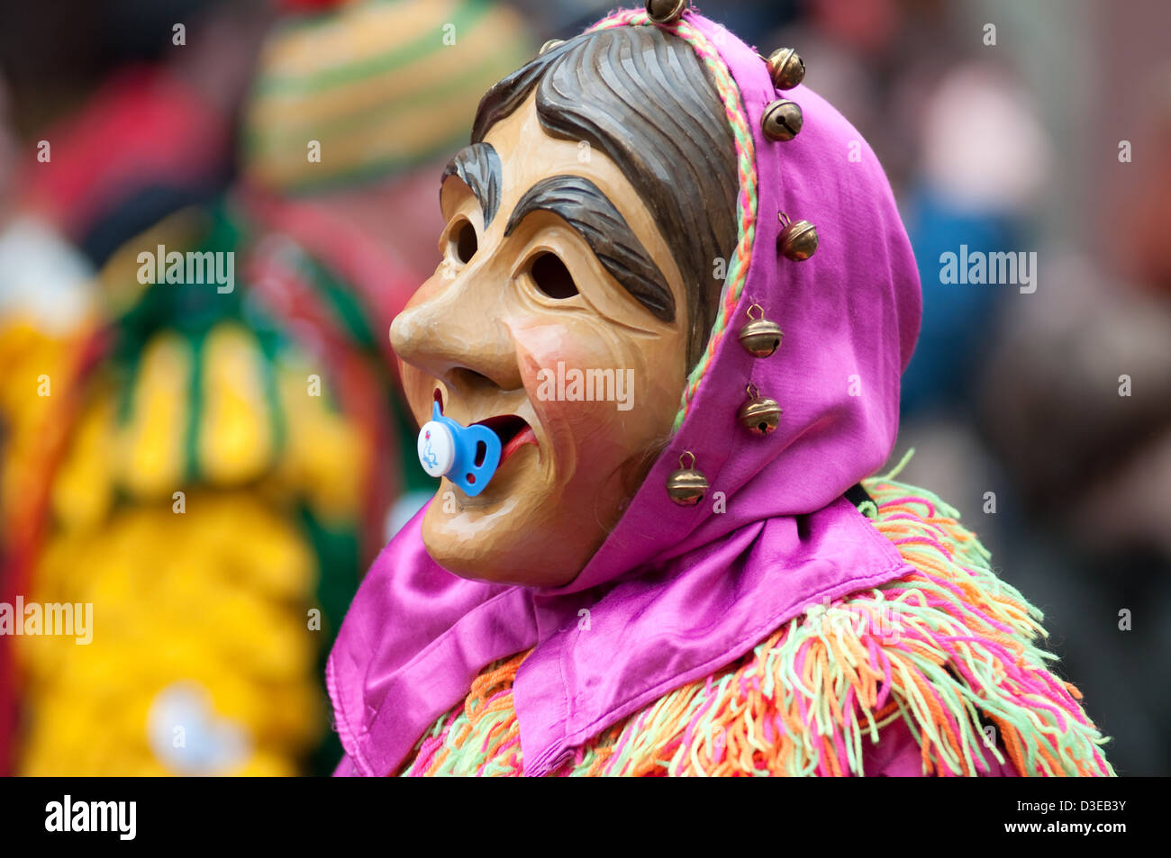 Freiburg, Germany - February 15 : Mask parade at the historical ...