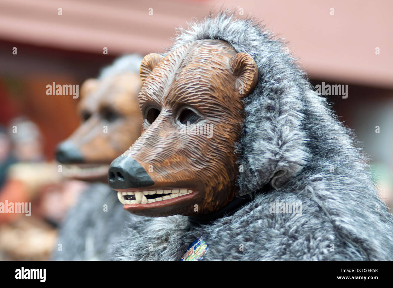 Freiburg, Germany - February 15 : Mask parade at the historical ...