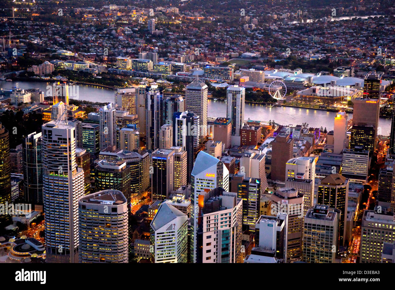 Southbank brisbane aerial hi-res stock photography and images - Alamy