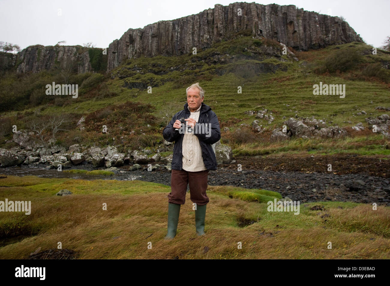 ISLAND OF EIGG, SCOTLAND - 31st OCTOBER 2007: John Chester, 58, on the ...