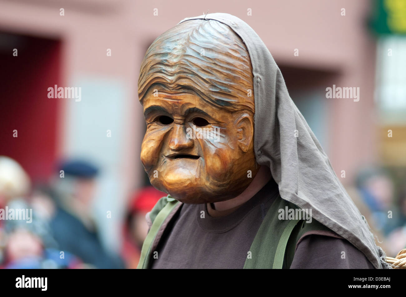 Freiburg, Germany - February 15 : Mask parade at the historical ...