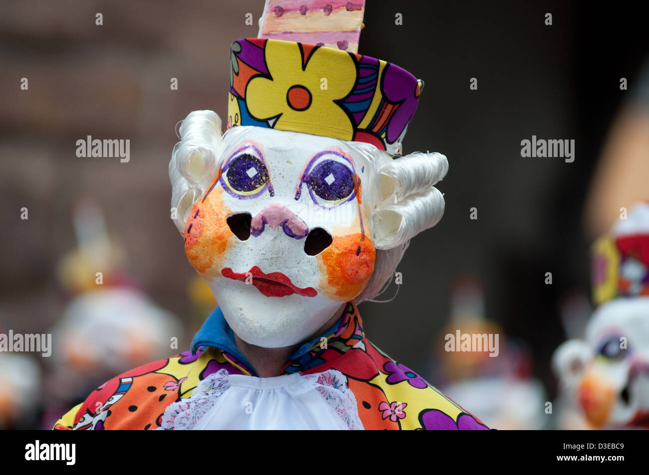 Freiburg, Germany - February 15 : Mask parade at the historical ...