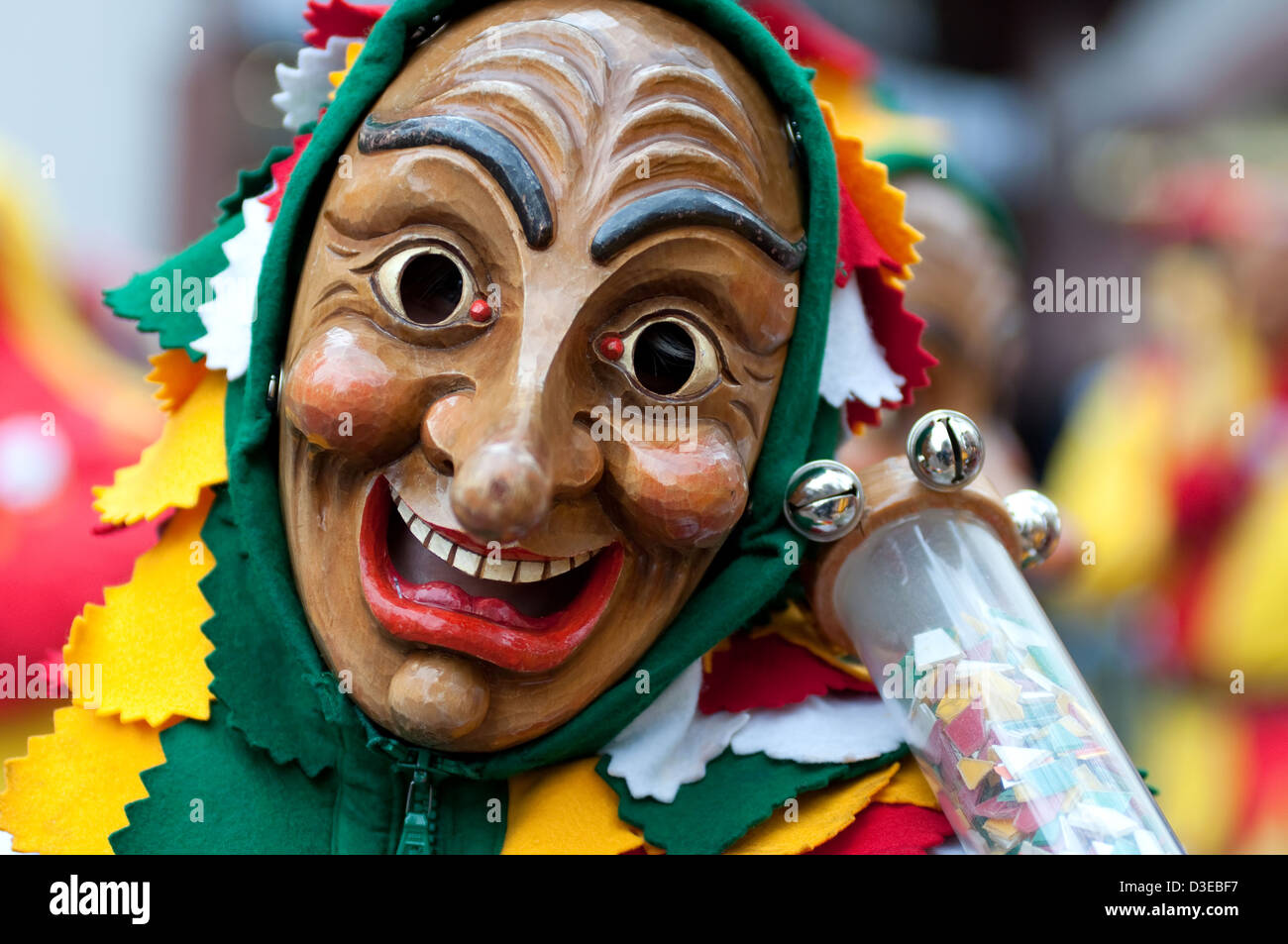 Freiburg, Germany - February 15 : Mask parade at the historical ...