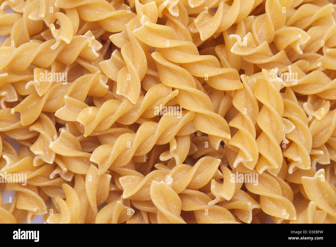 Texture of Italian rotini or corkscrew pasta Stock Photo - Alamy