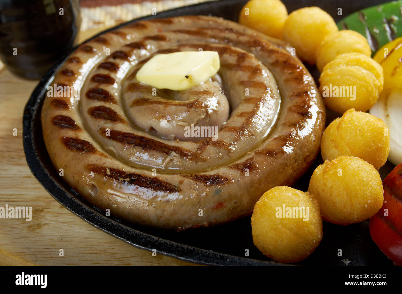 Japanese cuisine .Sausage making roasted with vegetable Stock Photo - Alamy