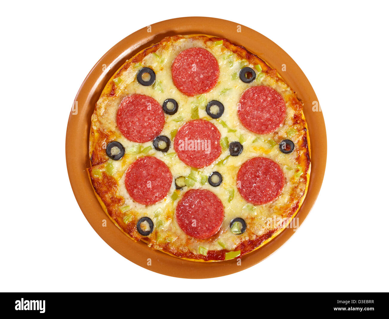Pepperoni closeup Cut Out Stock Images & Pictures - Alamy