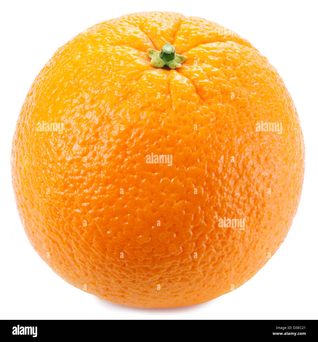 Orange on a white background Stock Photo - Alamy