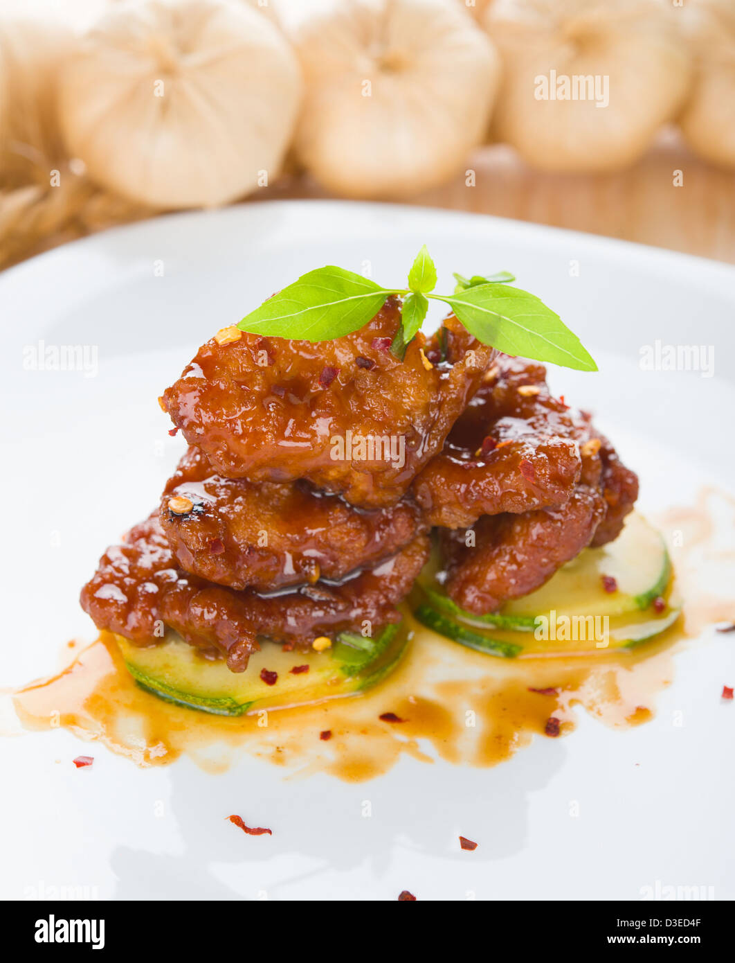 chinese spare ribs food Stock Photo - Alamy
