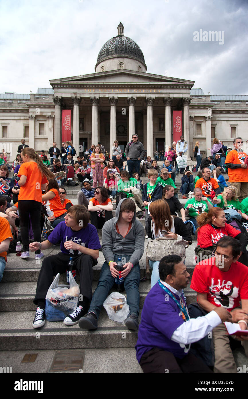 Jesus Army Parade, Trafalgar Square, London, England, UK Stock Photo ...