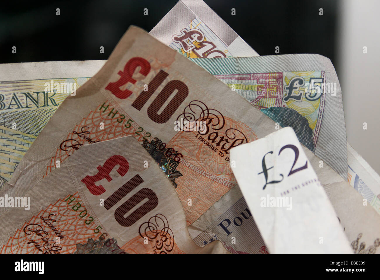 British money notes Stock Photo - Alamy