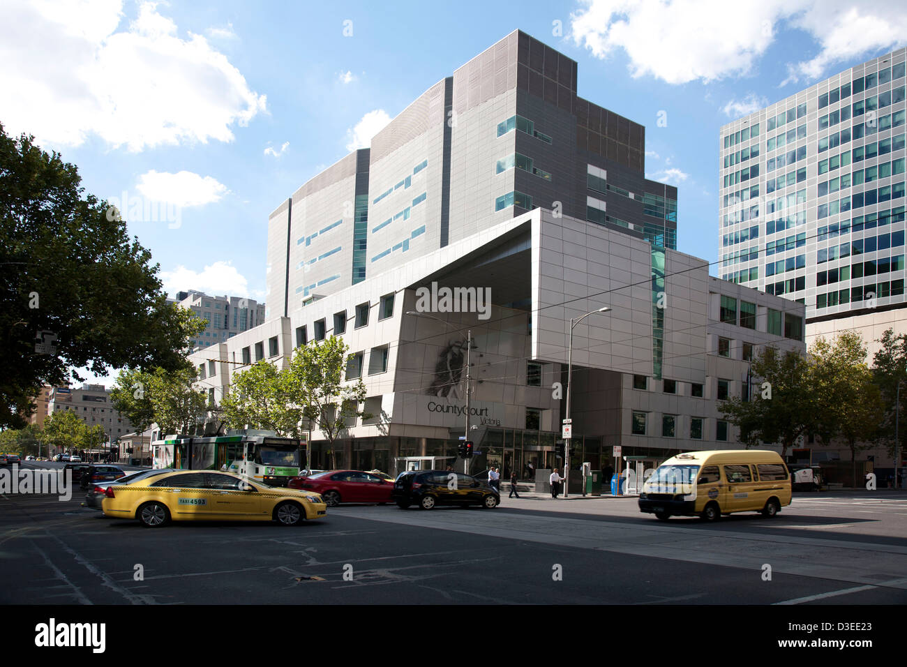 The brutalist modern architecture style of The County Court of Victoria ...