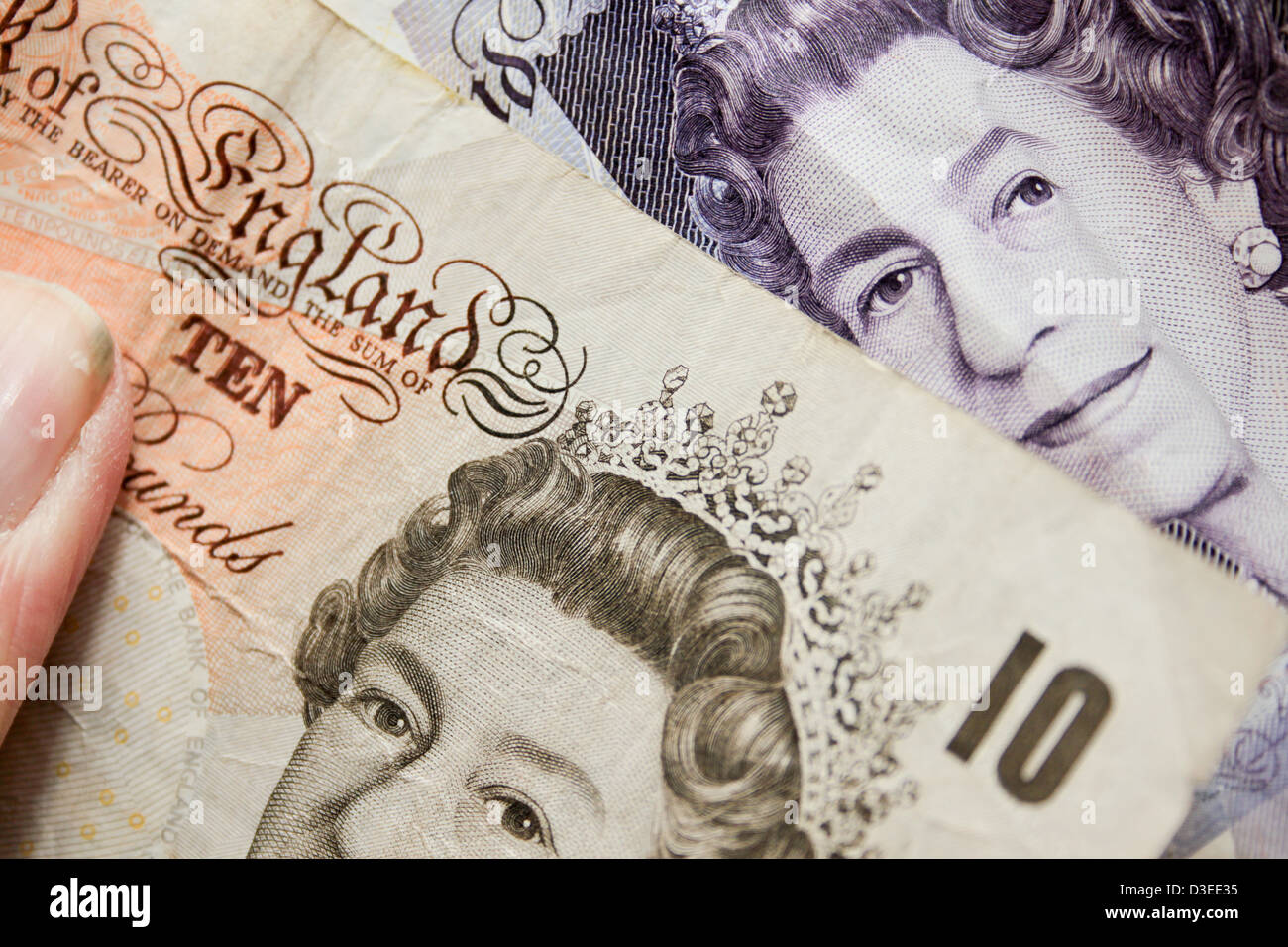 Bank notes uk piles hi-res stock photography and images - Alamy