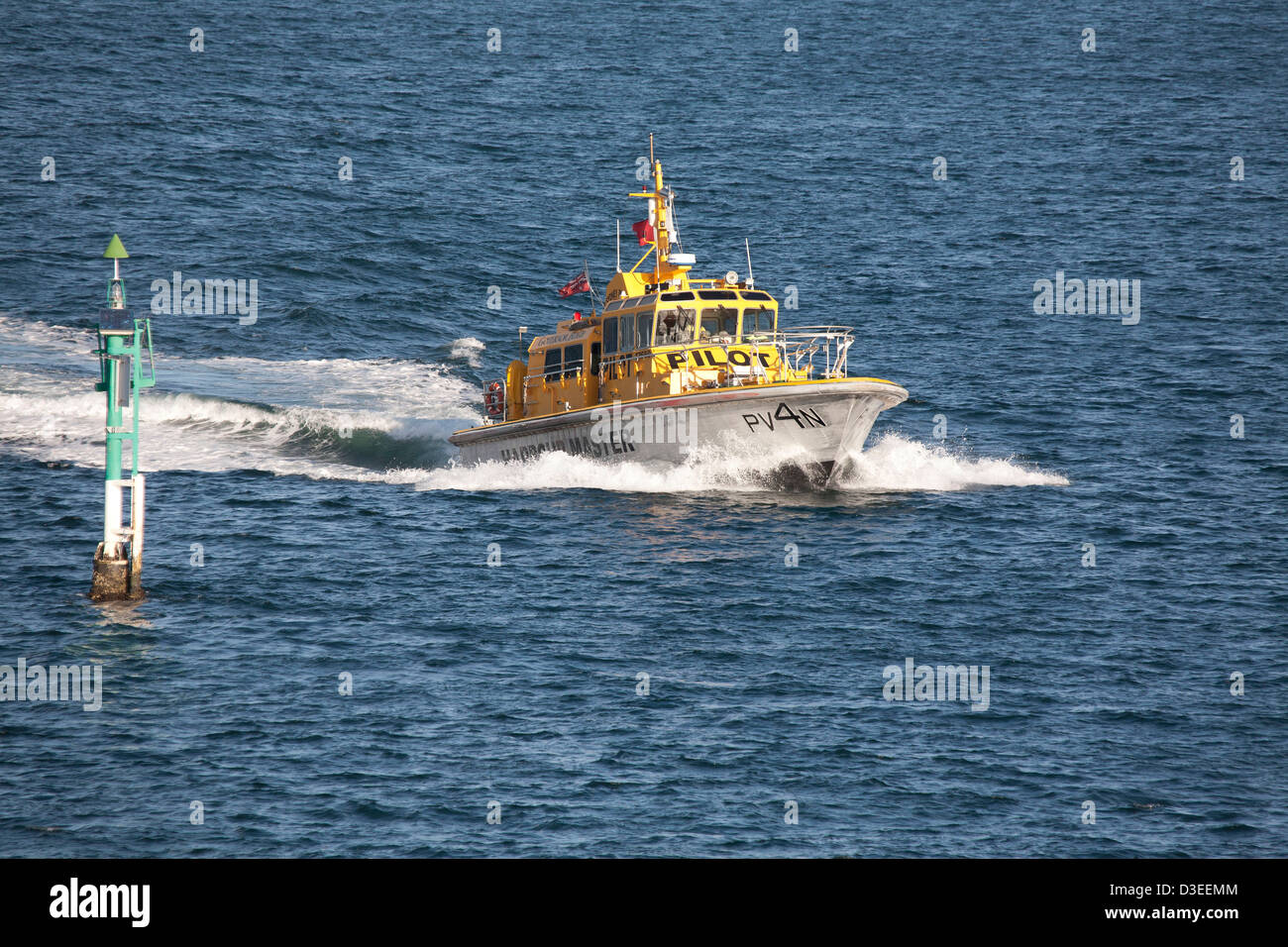 Port Botany Harbourmaster vessel PV4N Governor Bligh operating Port ...