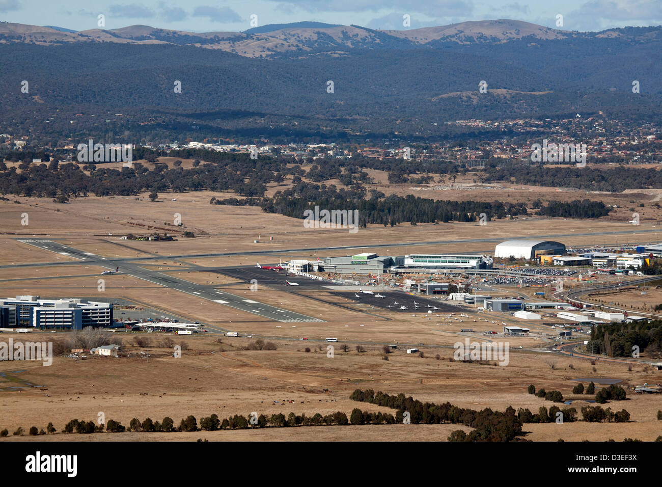 Aerial view of Canberra Airport Canberra Australia Stock Photo - Alamy