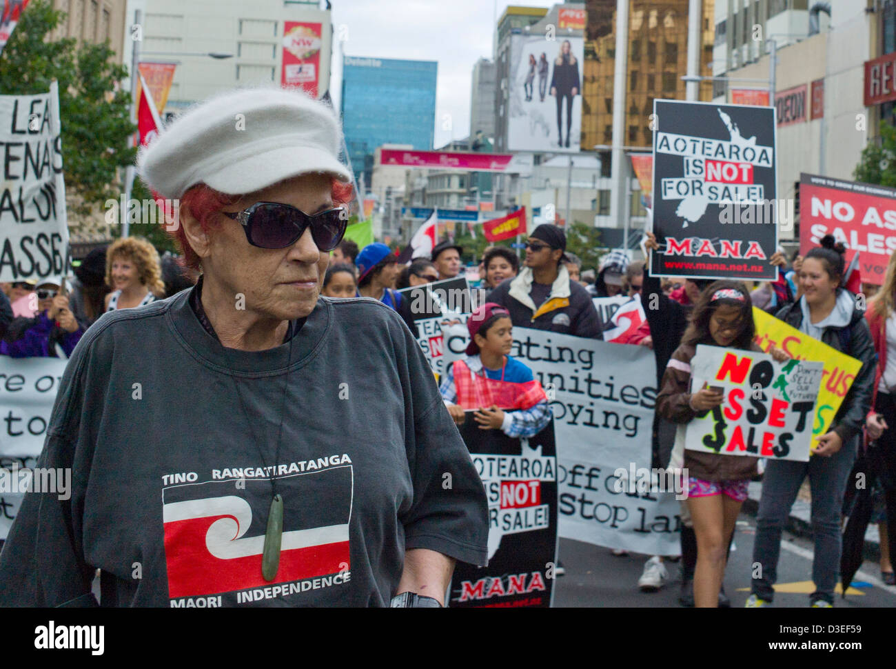 28.04.12 Auckland NZ. Maori political activist, Titewhai Harawira ...