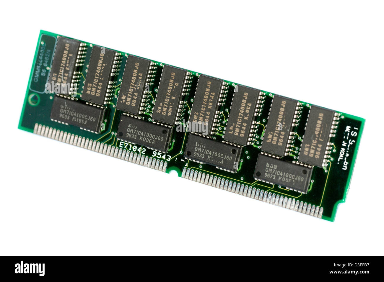 Close view detail of a computer memory chips Stock Photo - Alamy