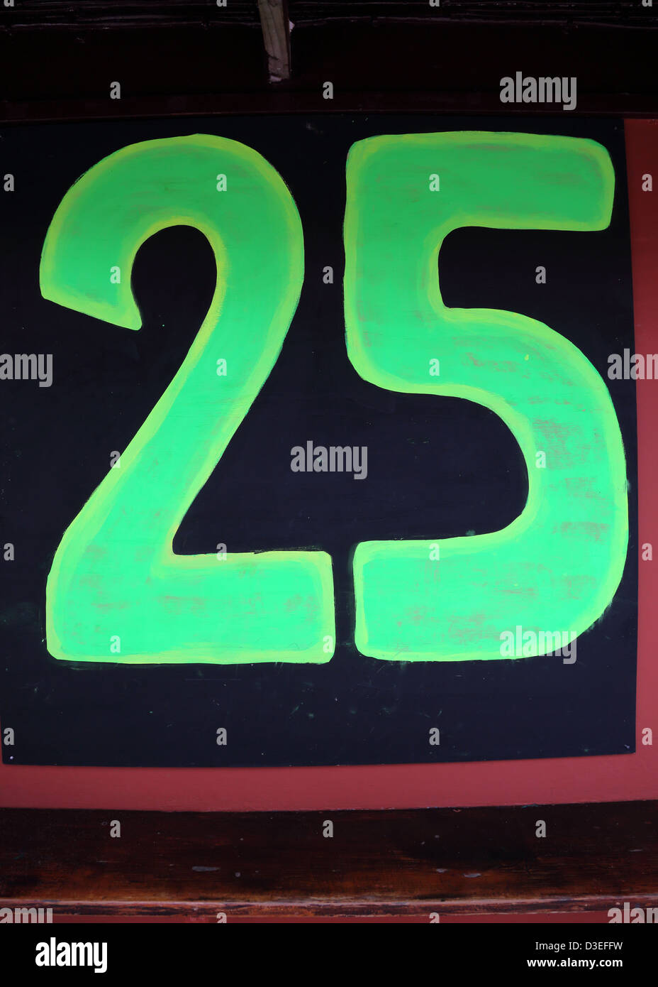 Number 25 hi-res stock photography and images - Alamy