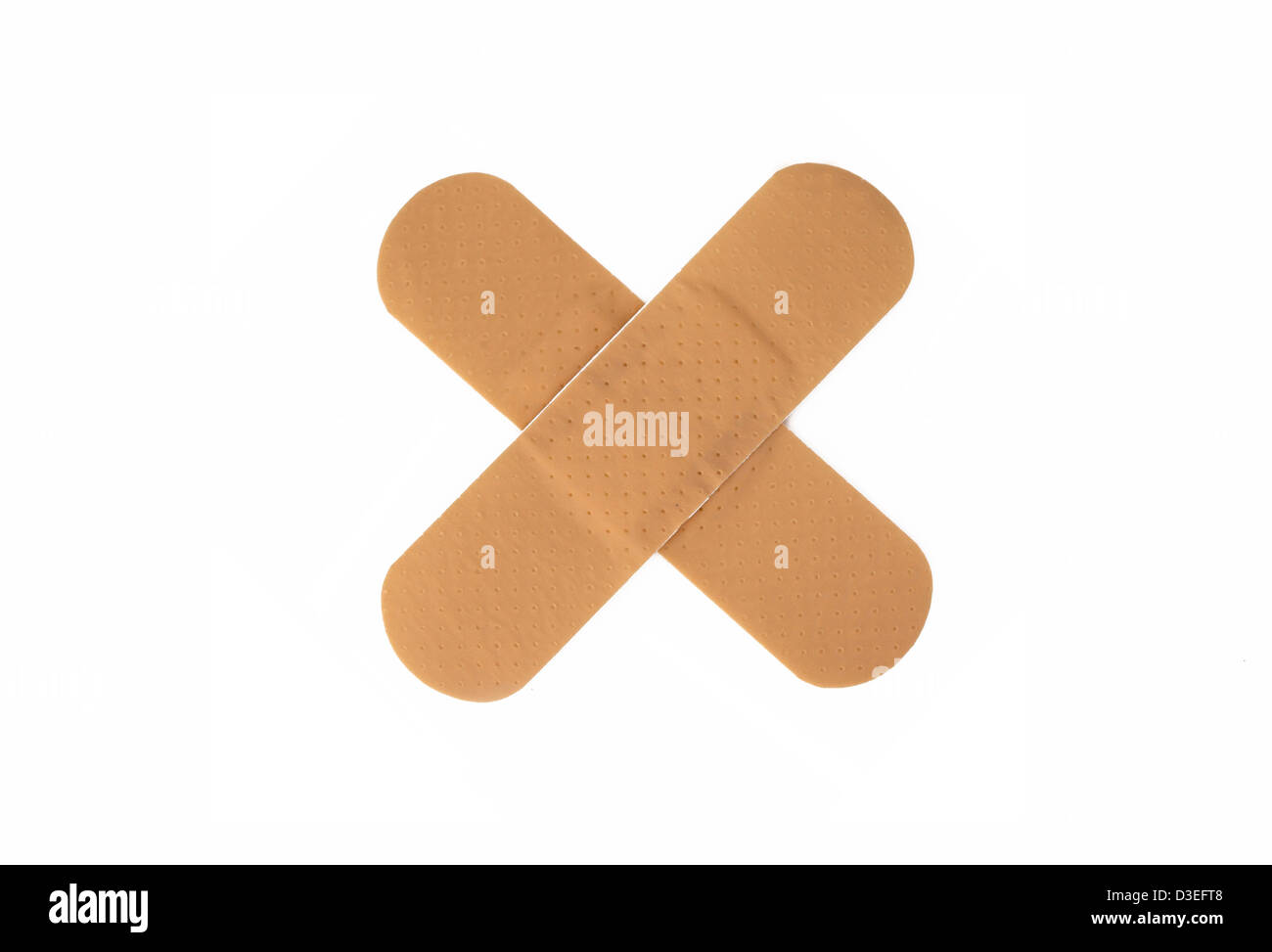 Cross Adhesive Bandage isolated on white background Stock Photo - Alamy