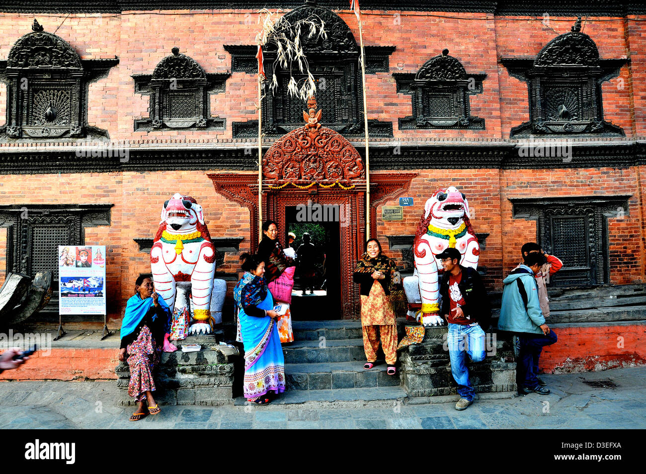 Kumari Ghar the home of the Kumari or living goddess Kathmandu Nepal ...